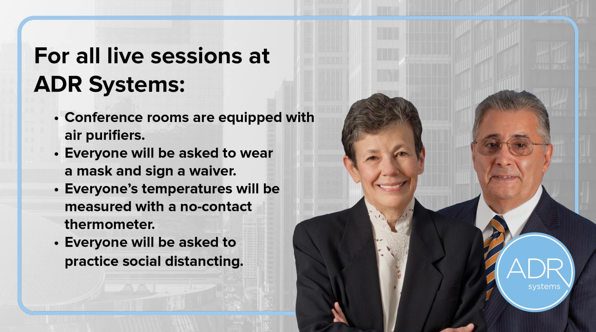 ADR Systems to Reopen for In-Person Sessions Under Health and Safety ...